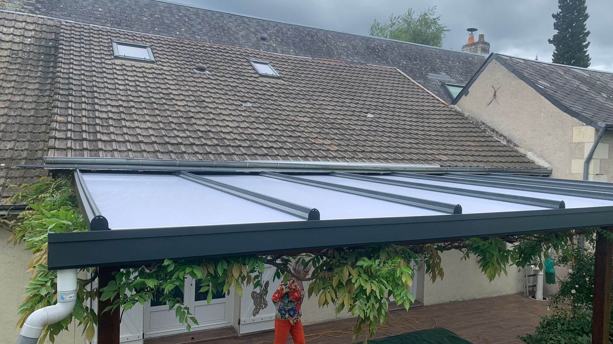 toiture de préau à Mûrs Erigné sur mesure